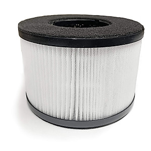 Nispira True HEPA Carbon Filter Replacement Compatible with Partu BS-03 HEPA Air Purifier, 1 Pack