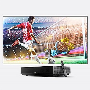WEMAX Nova 4K UHD Ultra Short Throw UST Android TV Laser Projector with 100-Inch ALR Ambient Light Rejection UST Projector Screen