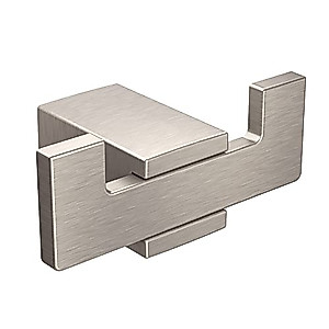 Moen Kyvos Brushed Nickel Double Modern Robe Hook, BP3703BN Small