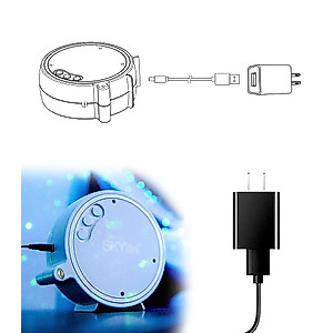 ZZS LED Laser Star Projector Power Cord, AC DC Adapter Charger Power Cord Compatible with BlissLights Sky Lite Laser Galaxy Projector, (C-SKL)