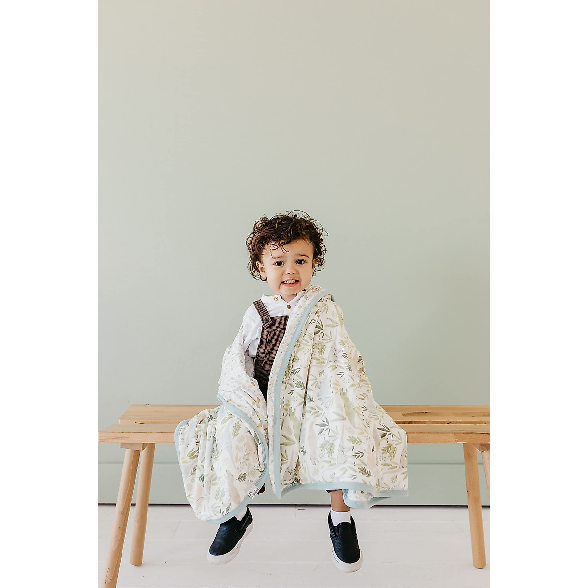 Copper Pearl Three-Layer Baby Blanket: Soft Baby Quilts for Boys and Girls | Breathable, Cozy, Toddler Blanket | Baby Quilt for Newborns | 46x46 Premium Polyester/Rayon | Rex