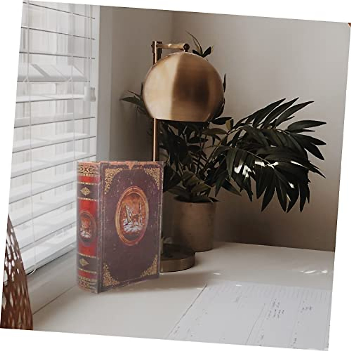 Garneck Box Bible Storage Box Para Mesa De Secret Book Safe Box Christmas Gift Box Fake Books Xmas Bible Ornament Wood Bible Box Wood Bible Case Office Wood Wooden Props