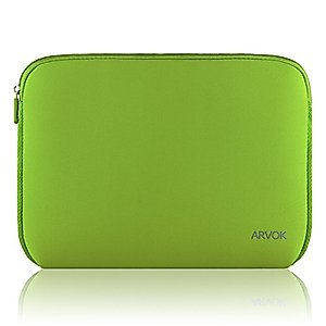 Arvok 13 13.3 14 Inch Laptop Sleeve Case for MacBook Pro/MacBook Air 13-14 inch, Water-Resistant Notebook Chromebook Computer Pouch, Carrying Bag Cover for HP/Dell/Lenovo/Asus/Acer, Bamboo Green