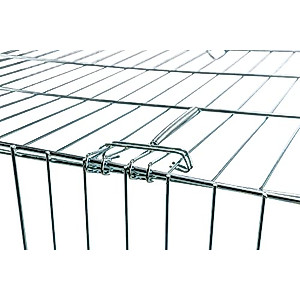 TRIXIE Enclosed Outdoor Run- 55 cu. ft., Galvanized Metal Cage, Portable Pen for Rabbit, Small Animal
