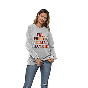 BLANCHES It's Just A Bunch of Hocus Pocus T-Shirt Women Sweatshirt Halloween Sanderson Sisters Long Sleeve Pullover Tops Gray