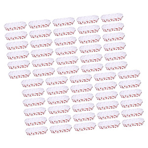SOLUSTRE 800 Pcs Paper Boat Cup Disposable Cupcake Pans Cake Tray Hot Dog Trays Paper Dessert Cups Yellow Paper Plates Bread Baking Liners Hot Dogs Plates to Go Sole of Foot Mousse Cup