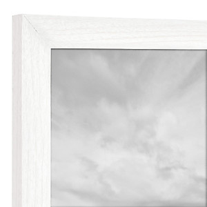 MCS Studio Gallery 18x24 Poster Frame White Woodgrain, Vertical & Horizontal Wall Hanging Large Picture Frame for Photos, Posters & Art Prints (2-Pack)