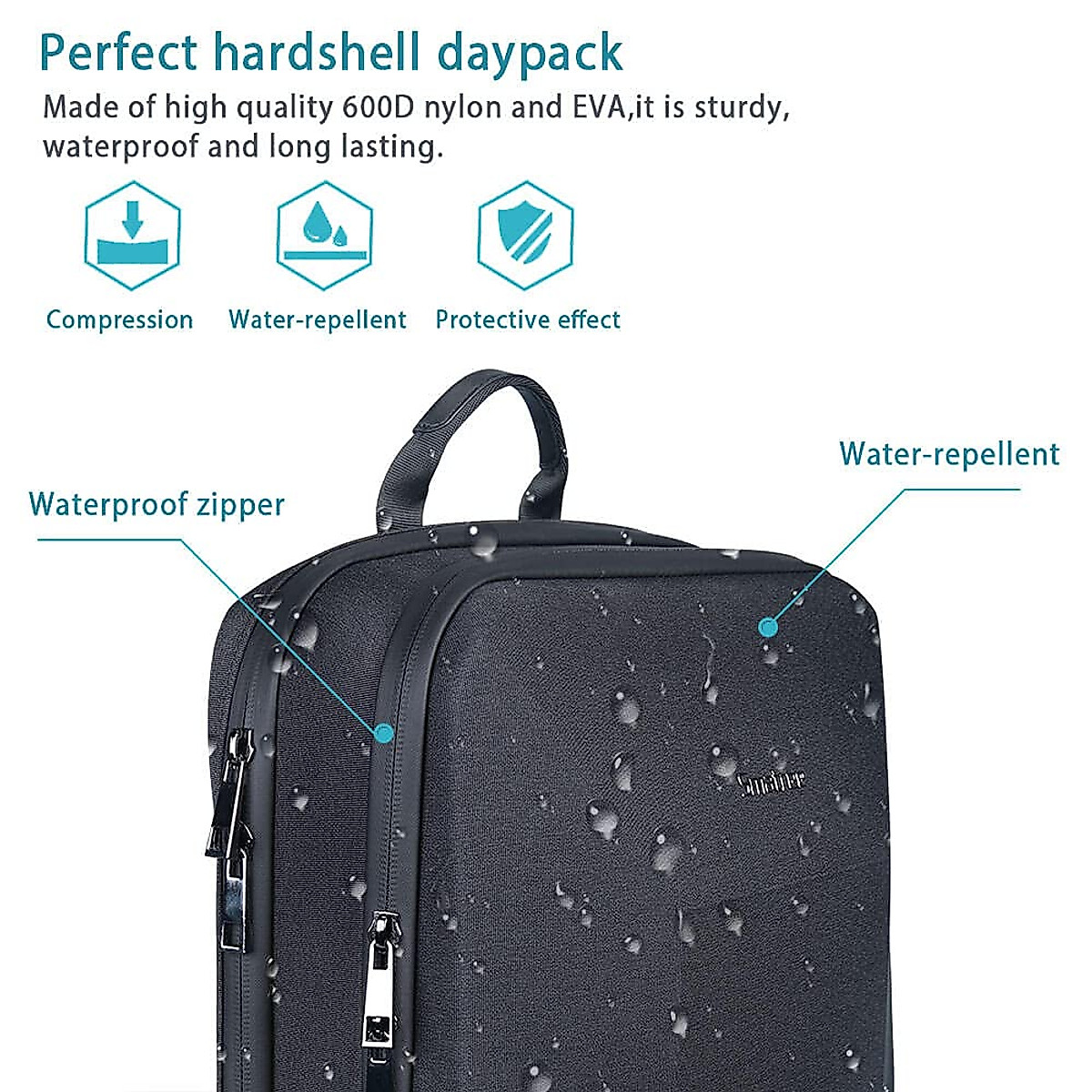 Smatree 16inch Laptop Backpack for Men, Business Travel Big Backpack, Shock Protective Laptop Bag for 13-16 inch MacBook Pro 2021 Newest, Macbook Pro 2021 16inch and 12.9/13/14/15.6 inch Laptop,Black