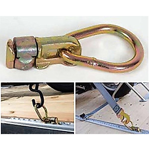 Mac's Tie Downs 310004 Versatie Double Stud Pear Shaped Ring for Tie Down Anchor - 5,000 lb Load Capacity
