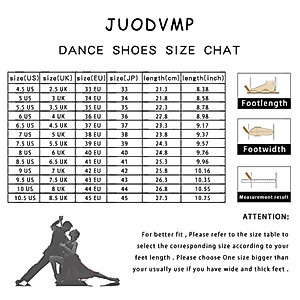JUODVMP Women's Lace-up Breathable Split Sole Jazz Shoes,Model T01,Black,8 US