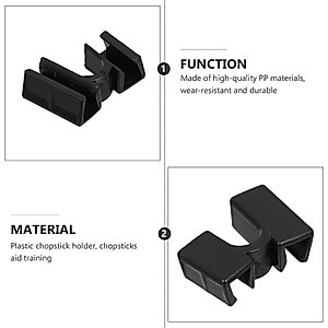 TOPBATHY Training Chopsticks Reusable Chopstick Helpers Training：10PCS Chopsticks Hinges Connector Right or Left Handed Chopsticks Helper Beginners for Beginners, Trainer, Seniors