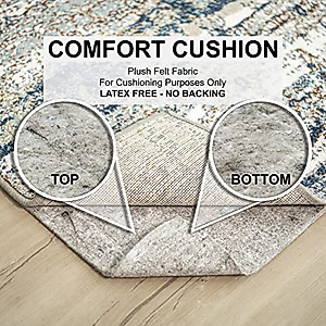 Mohawk Home 9' x 12' 3/8 Rug Pad 100% Felt Protective Cushion, Premium Comfort Underfoot – Safe for All Floors