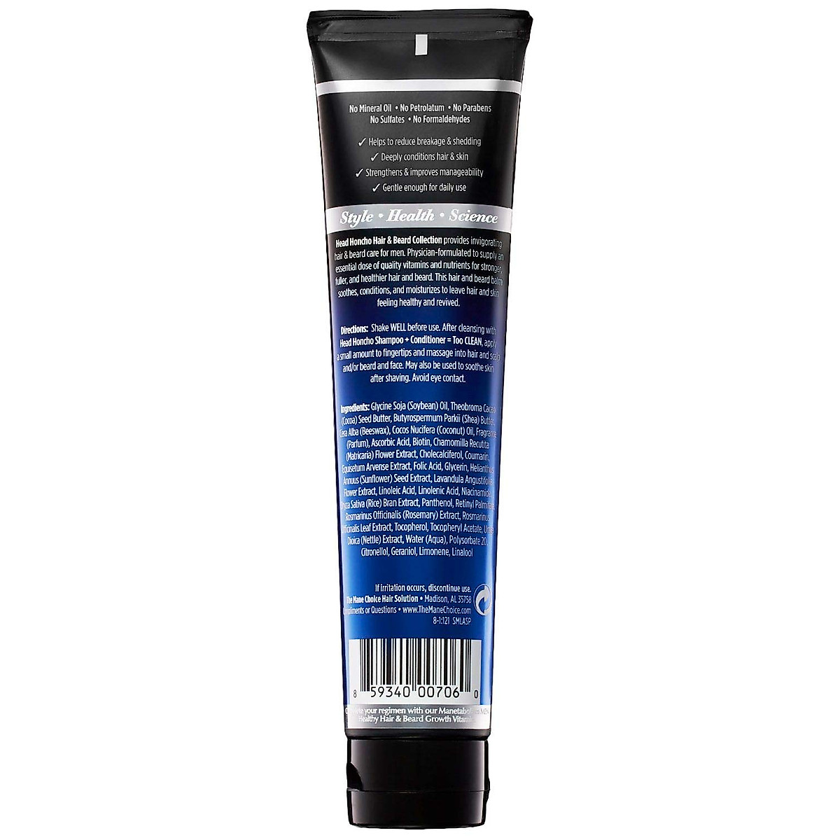 The Mane Choice Mane choice head honcho hair & beard oil + butter the balm, 6 Fl Oz