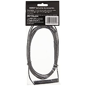 RoDE Microphones VC1 Mini-Jack/3.5mm Stereo Extension Cable, 10 Feet, Black