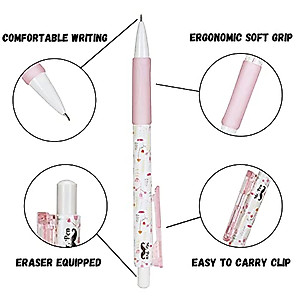Mr. Pen- Cute 0.7mm, 16 pcs, Mechanical Pencil for Girls with Lead and Eraser for Kids, Fancy Pencils