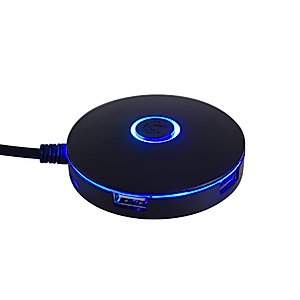 Wabao UFO HUB 5-Port USB2.0 1-Micro USB Hub 7 Color Breathing Power Supply lamp, Independent Switch