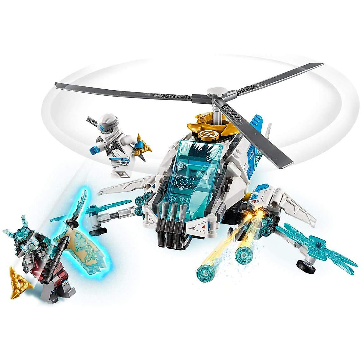 LEGO NINJAGO ShuriCopter 70673 Kids Toy Helicopter Building Set with Ninja Minifigures and Toy Ninja Weapons (361 Pieces)