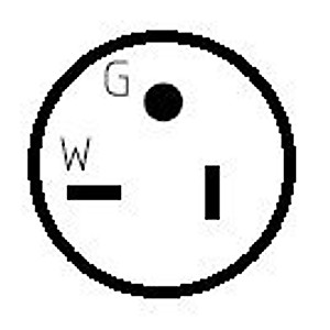 Parkworld 62282 RV Adapter Cord NEMA 5-20P to 14-50R Two Hots Bridged (ONLY Output 125V for RV, NOT for EV) 1.5 feet.