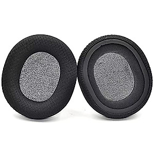 Replacement Black Fabric Ear Pads Cushion Earmuffs for SteelSeries Arctis 1 3 5 7 Lossless Wireless Gaming Headset Headphone(Earpads)