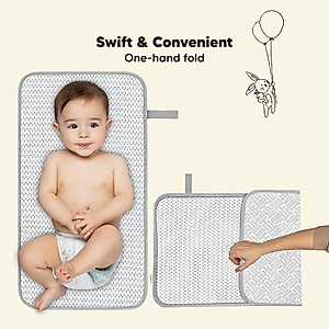 KeaBabies Portable Diaper Changing Pad and Waterproof Foldable Baby Changing Mat - Travel Diaper Change Mat - Diaper Changing Station - Travel Diaper Change Pad - Lightweight Changing Pads for Baby