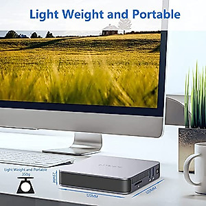 AEROFARA Mini PC Aero 2 Pro Desktop Computers with Intel 11th Celeron N5105 Processor 8GB RAM 256GB SSD,4K UHD Graphics,USB3.0, HDMI (8G+256G) Support W11 Pro
