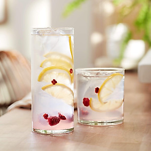 Libbey Miles 16-Piece Tumbler and Rocks Glass Set