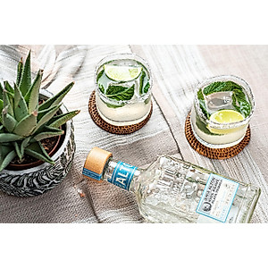 GLASSIQUE CADEAU Tequila Sipping and Cocktail Glasses | Set of 4 | 10 oz Hammered Rocks Glasses for Drinking Mezcal, Margarita, Paloma | Thick Lowball Glasses | Tequila Glassware Collection