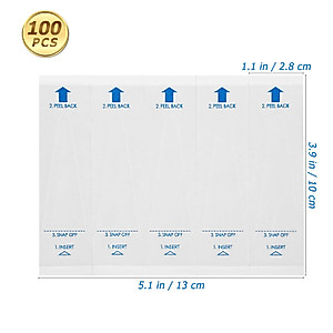 HEALLILY 100pcs Safe Digital Probe Covers Disposable Universal Electronic Cover for Accurate Sanitary Oral Ear Underarm Recta Reading