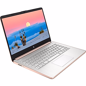 HP 14 Inch Laptop Computer, Ultra Thin and Light Laptop for College Students, Intel Celeron N4120, 16GB RAM, 320GB Storage (64GB eMMC+256GB MSD Card), Long Battery Life, 1-Year Office 365, Win11 S