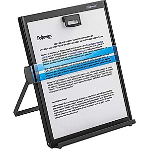 Fellowes Kopy-Aid Black Letter Copyholder (11053), 11.4" x 10.6" x 8.4"