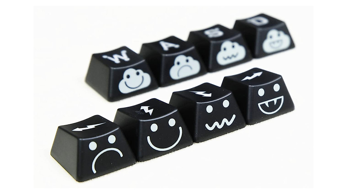 Backlit WASD Arrow Keycaps for MX Gaming Keyboards