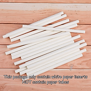 ELCOHO 200 Pieces Bee Tube Refill Mason Bee Paper Inserts 6 Inches Bee Cardboard Tube Replacement Inserts Mason Bee Nesting Tubes Refills Inserts for Bee Houses and Supplies, Outdoor and Garden