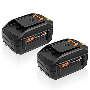 VANON 20V 4.0Ah Replacement for Worx 20V Battery WA3520 MAX Lithium ion WG151s WG155s WG251s WG540s WG890 WG891,2Pack