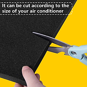 LFUTARI Window Air Conditioner Drip Cushion, AC Rain Cover Magnetic Mat,Removable Breeze Stop Air Conditioner Top Pad for Stop Dropping Noise(Magnetic Suit for Iron Surface)