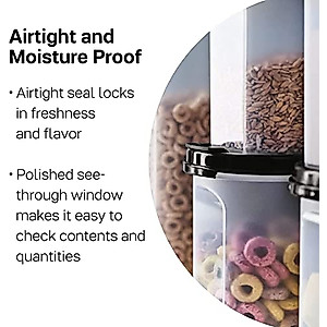 Tupperware Brand Modular Mates Super Oval Container Set - 5 Dry Food Storage Containers with Lids - Airtight, Dishwasher Safe & BPA Free