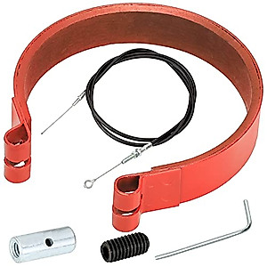 GREHUA Rear 4" Brake Band Pin Kit with 70"Throttle Cable for Predator 212cc 420cc 196cc 6.5hp Go Kart Manco Bandit Critter 1492 4316 297 Rotary 484 Azusa 2251-B Yerf-Dog Yard Cart Mini Bike ATV Red