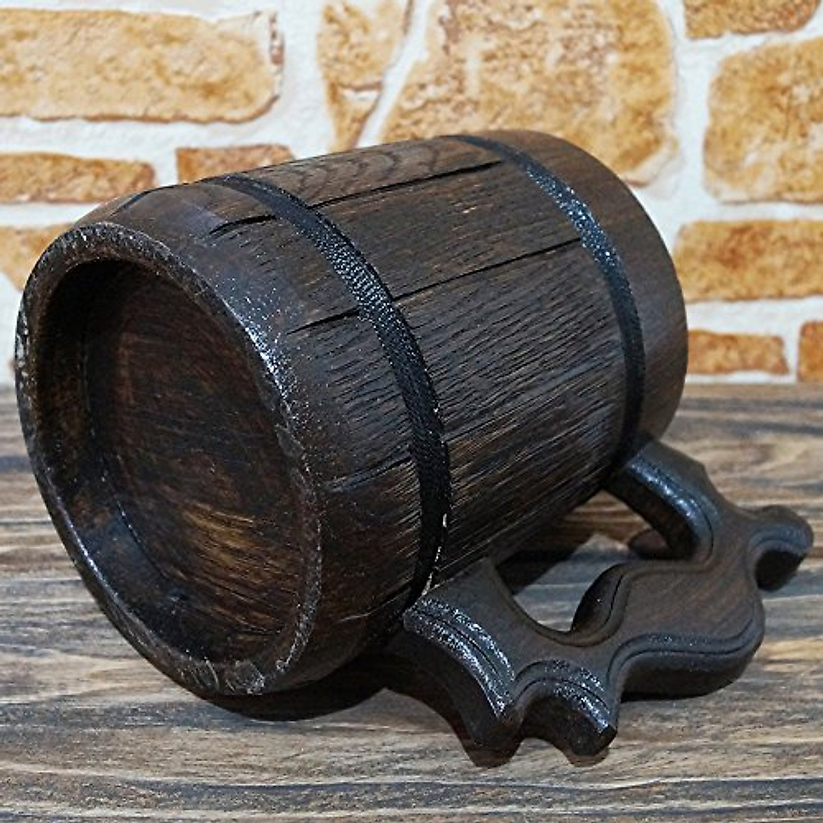 Necrons Beer Mug, Wooden Beer Stein, Gamer Gift, Personalized Beer Stein, 40K Tankard, Custom Gift for Men, Gift for Him