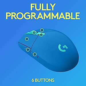 Logitech G305 Lightspeed Wireless Gaming Mouse + G440 Hard Gaming Mouse Pad Bundle - Blue