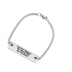 Gastric Bypass Medical Bracelet, Gastric Bypass Awareness, Gastric Bypass Jewelry, No Blind NG, No NSAIDS, Medical Notification
