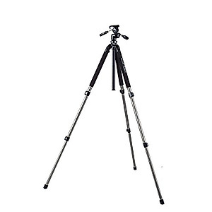 SLIK Pro 700 DX Tripod with 700DX 3-Way, Pan-and-Tilt Head - Titanium