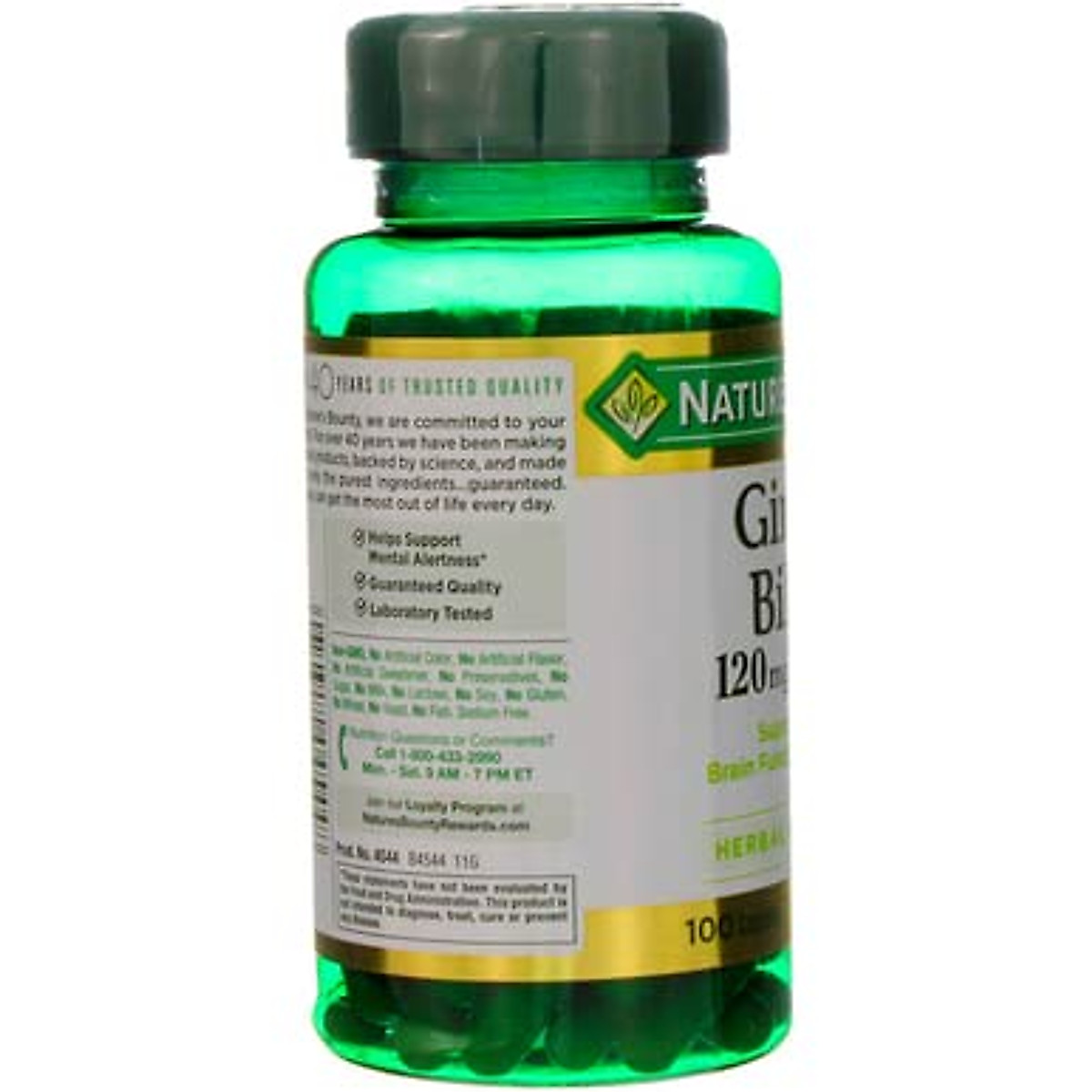 Nature's Bounty Ginkgo Biloba Capsule 120 mg 100 ea