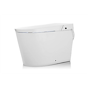 ALPHA BIDET UXT Pearl Bidet Toilet Combination | 1.28GPF Smart Toilet w/Next Gen Bidet | ADA Chair Height | Automatic Lid and Seat | Automatic Flushing | Endless Warm Water | 3 Year Warranty