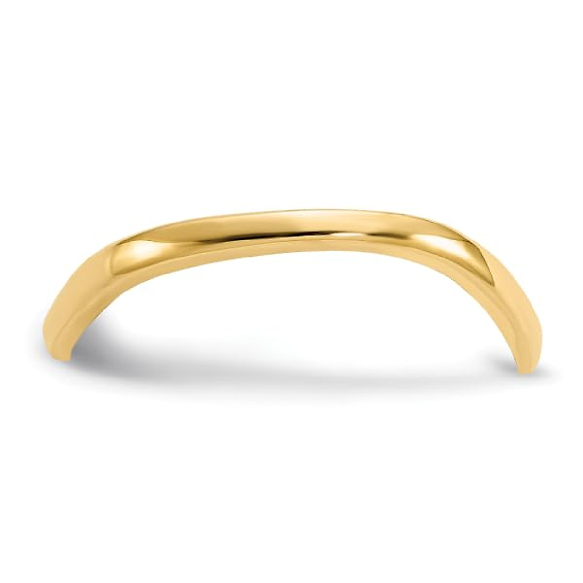 IceCarats 14K Yellow Gold Wave Thumb Statement Ring Size 9