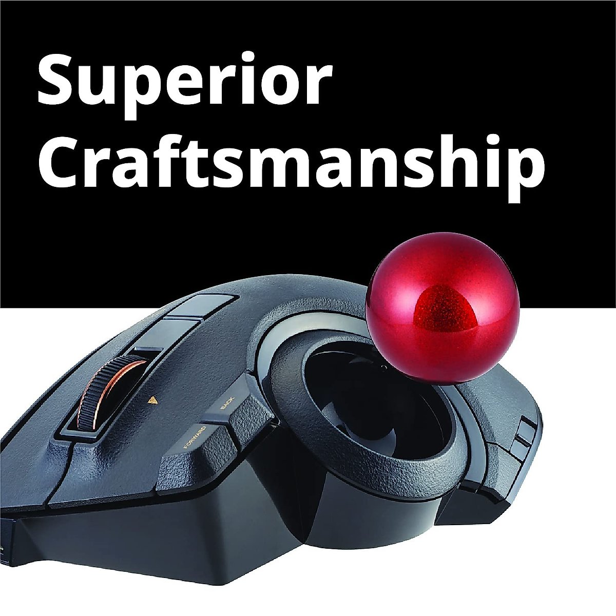 ELECOM 2.4GHz Wireless Thumb-Operated Trackball Mouse & Wired/Wireless/Bluetooth Thumb-Operated Trackball Mouse (M-XT3DRBK-G & M-XPT1MRXBK)