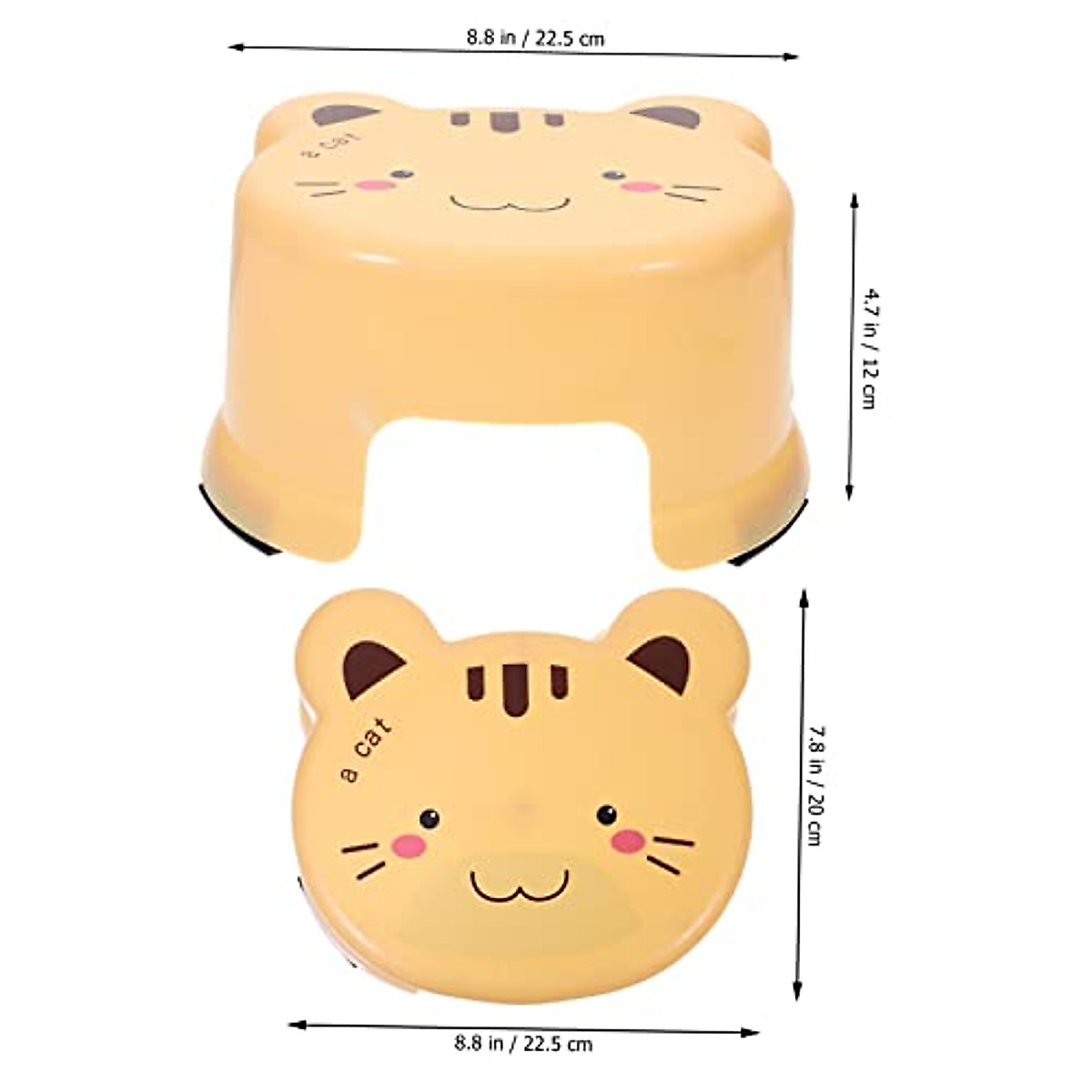 GRIRIW Cartoon Plastic Stool Portable Step Stool Outdoor Foot Stool Portable Potty Step Stool Mini Step Stool Hand Washing Stool Stools for Bathroom Step Stool Toddler Girl