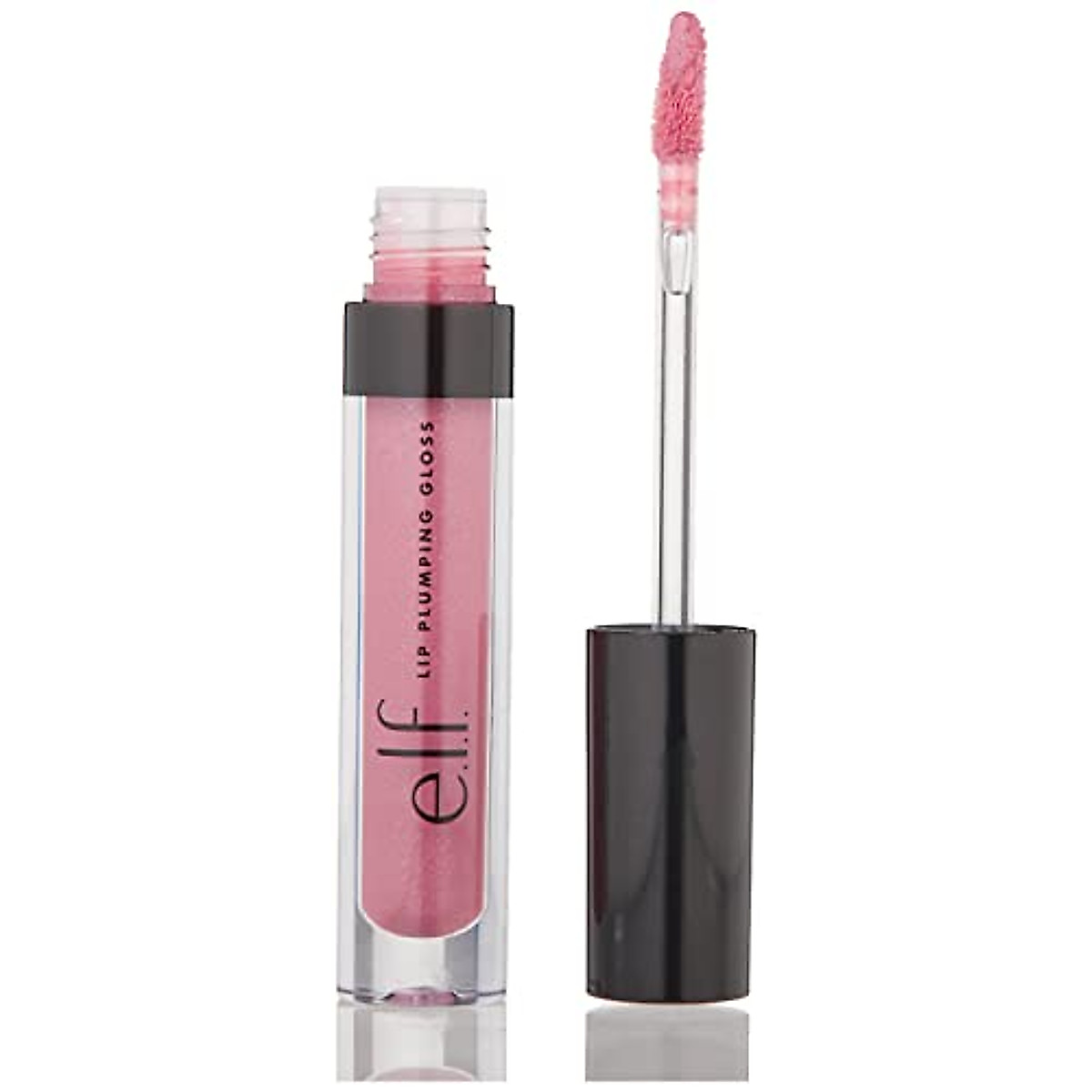 e.l.f. Lip Plumping Gloss, High-Shine Liquid Lip Color, Creates Fuller Lips & Plumper Pout, Moisturizing Formula, Mauve Lady, 0.09 Fl Oz