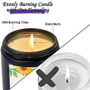 Get Well Soon Gifts for Women, Lavender Scented Essential Oil, Soy Wax Candle for Relaxation - Get Well and Birthday Present - Stress Relief, Self Care at Home, After Surgery, New Moms, Auntie, Niece