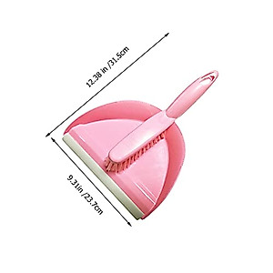 SOESFOUFU 2pcs Mini Broom Dustpan Set Recorder Bags Mini Brush Bed Broom Mini Dust Broom Desktop Broom Tiny Broom Dustpan Mini Dust Pan Mini Cleaning Brush Small Dustpan Brush Plastic