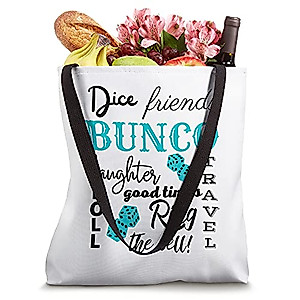 Bunco Dice Good Times Word Cloud Prize Tote Bag
