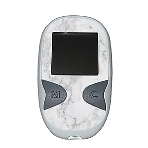 MightySkins Glossy Glitter Skin Compatible with Care Touch Glucose Meter - Frost Marble | Protective, Durable High-Gloss Glitter Finish | Easy to Apply | Made in The USA